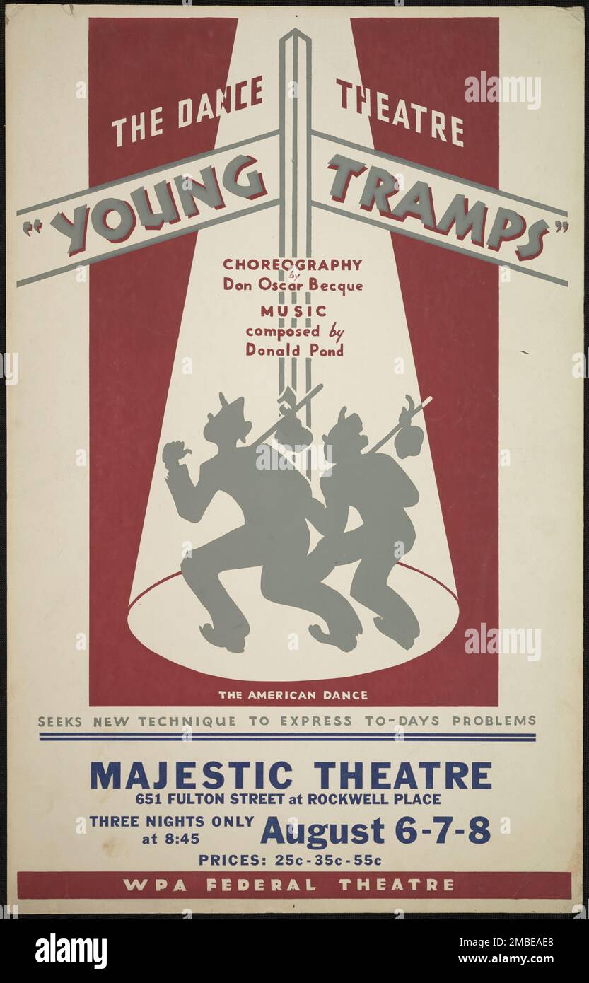 Young Tramps, New York, 1936. The Federal Theatre Project, created by ...