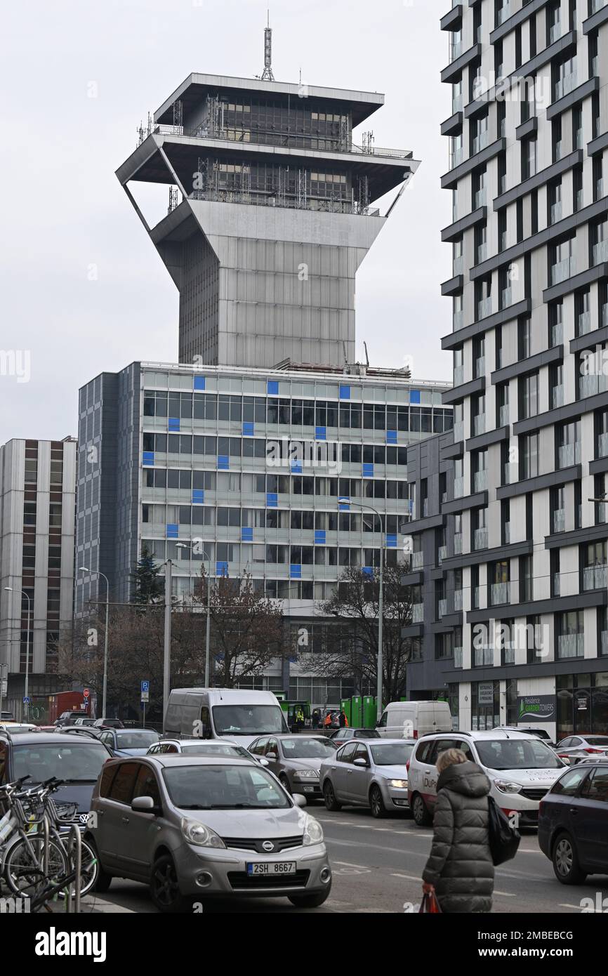 Prague, Czech Republic. 20th Jan, 2023. The CETIN building complex in ...