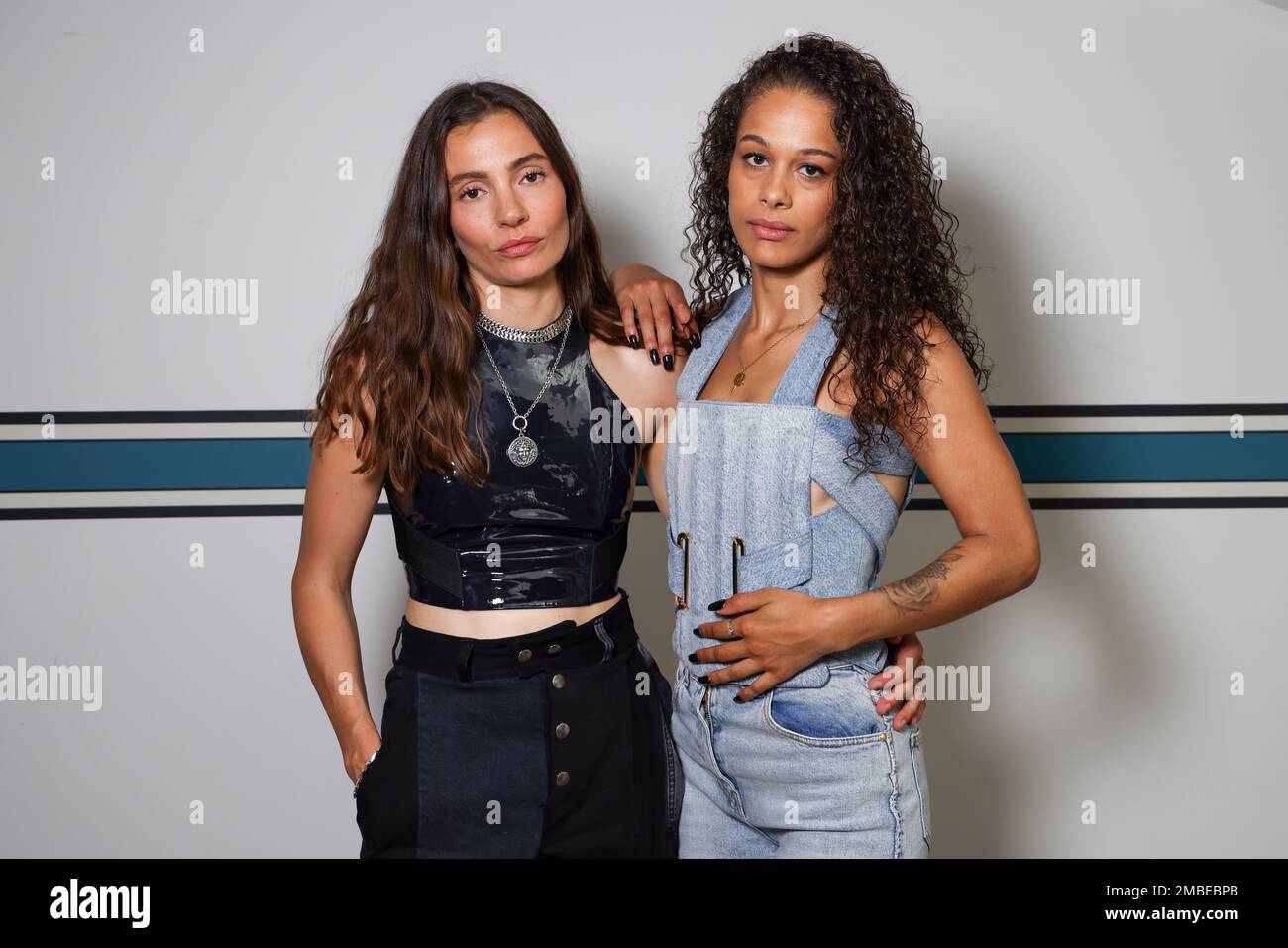 Director Lola Quivoron, left, and Julie Ledru pose for portrait ...