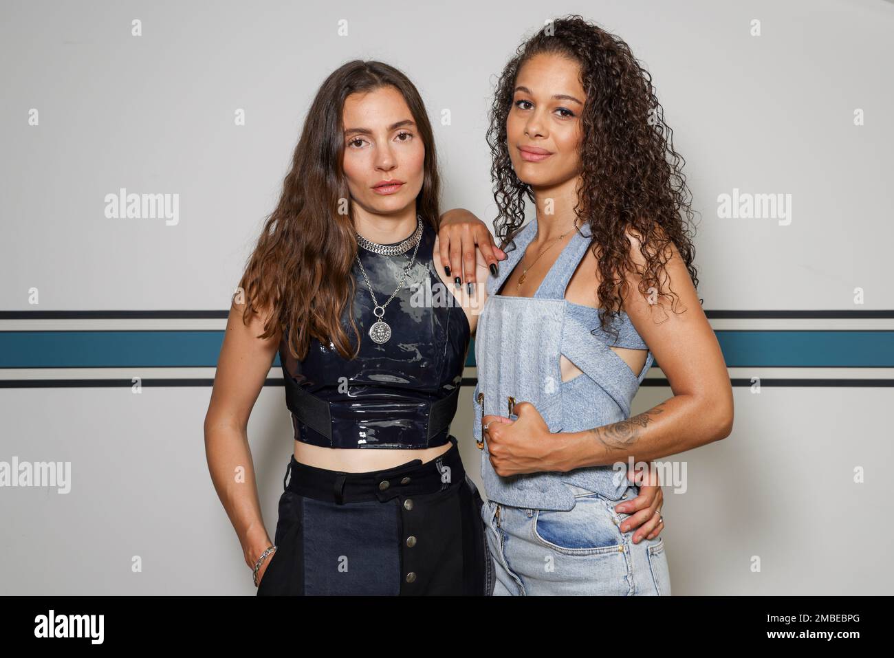 Director Lola Quivoron, left, and Julie Ledru pose for portrait ...