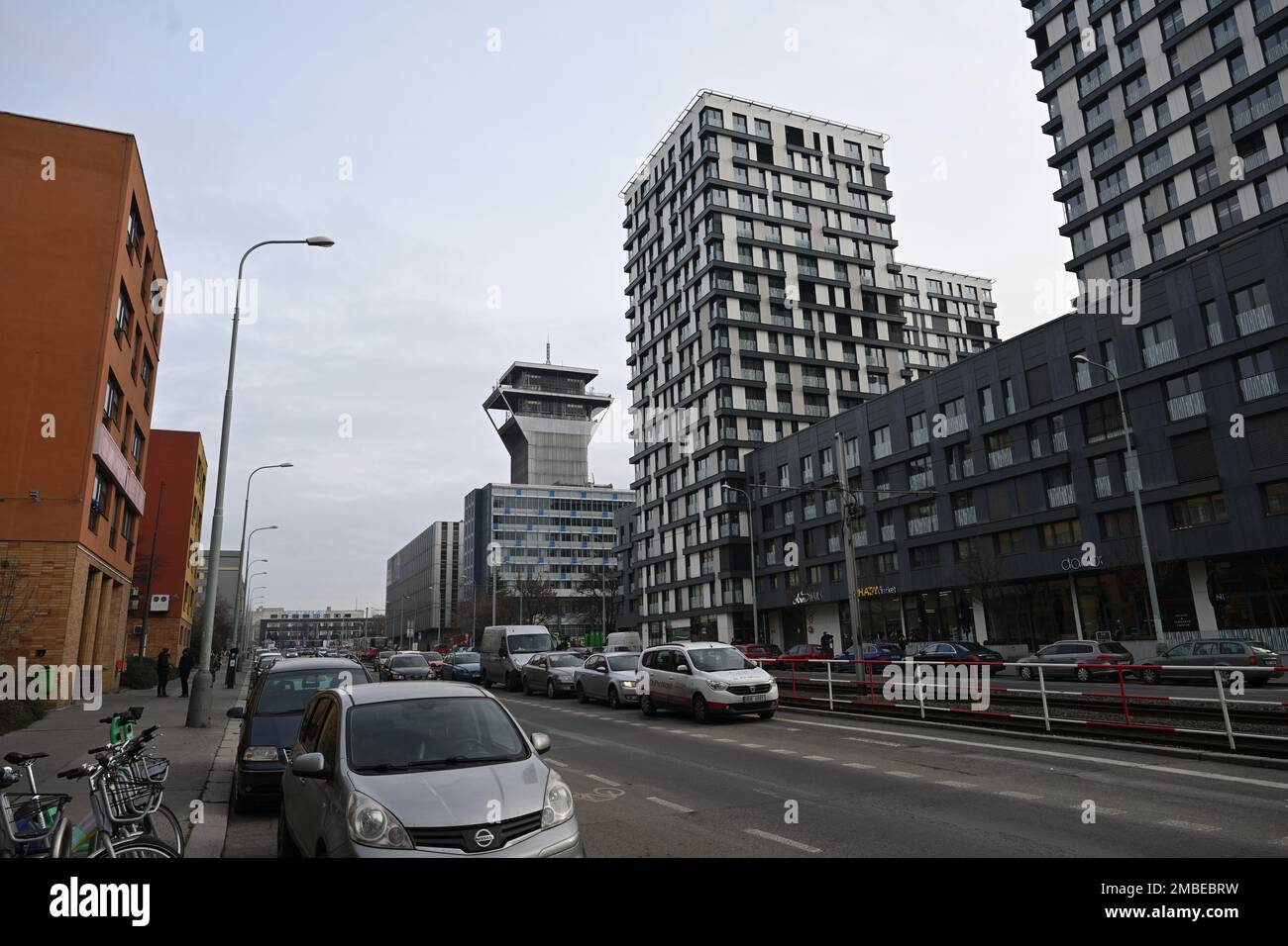 Prague, Czech Republic. 20th Jan, 2023. Residence Garden Towers ...