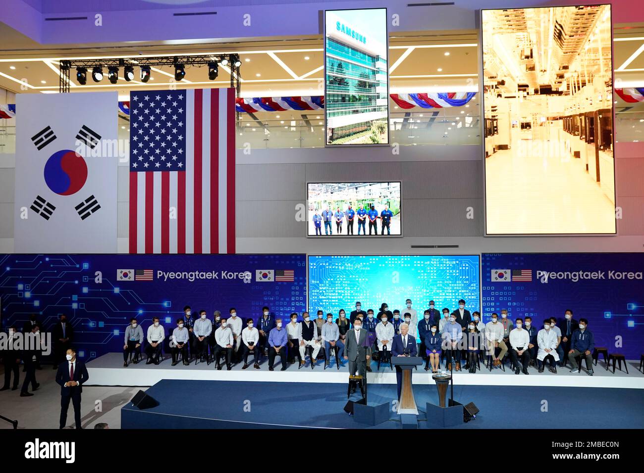 President Joe Biden delivers remarks accompanying South Korean ...