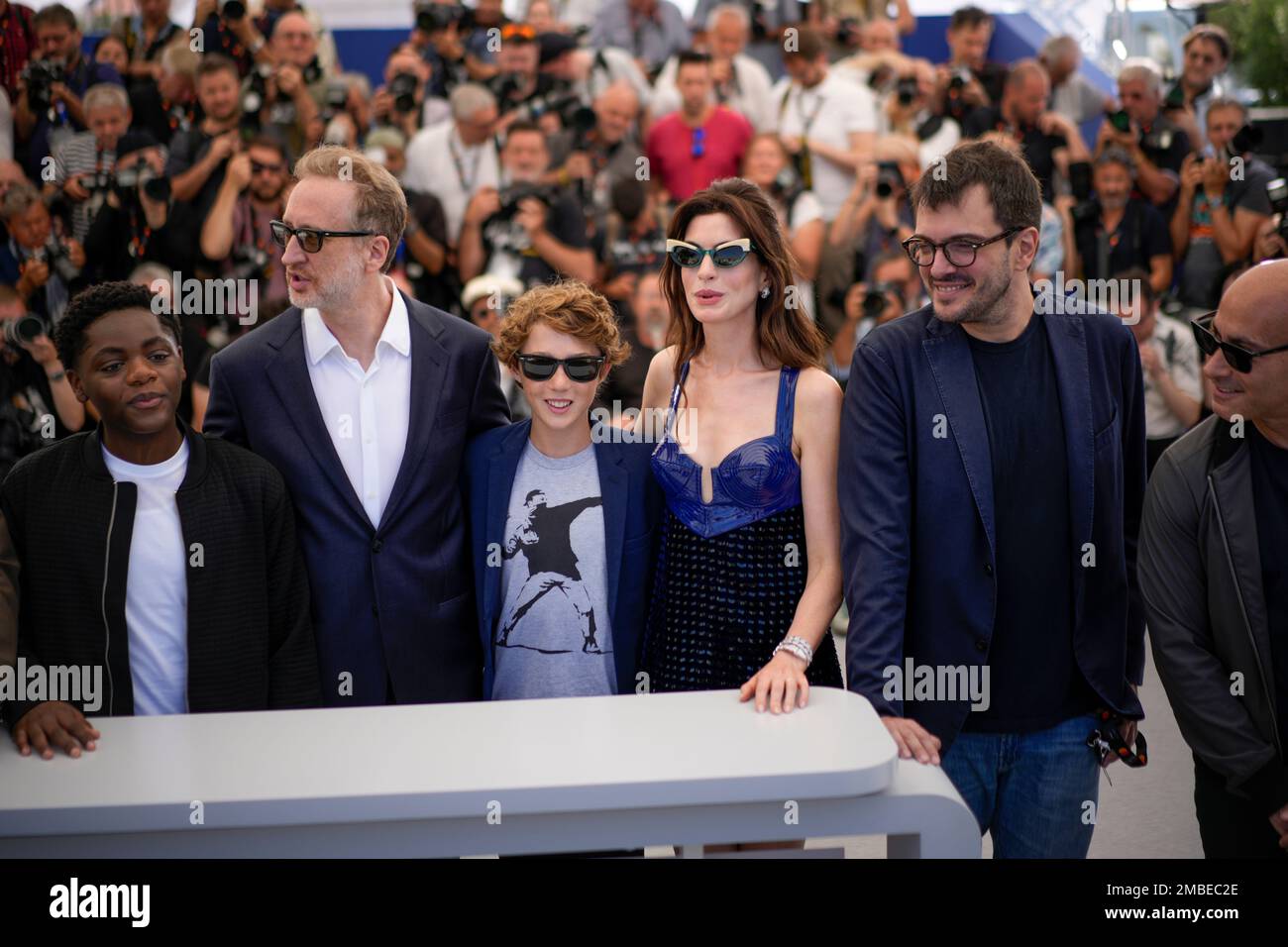 Jaylin Webb, from left, director James Gray, Michael Banks Repeta, Anne ...