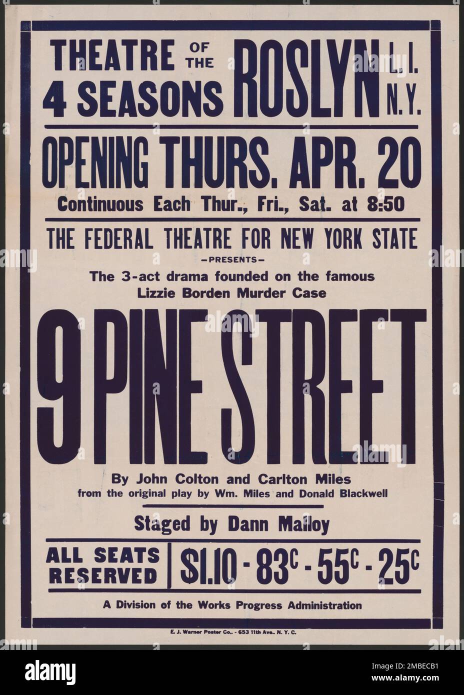 9 Pine Street, Roslyn, NY, 1939. The Federal Theatre Project, created ...