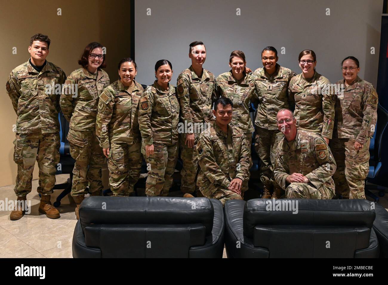 U.S. Air Force Airmen participate in an LGBTQ+ Pride panel on June 15 ...