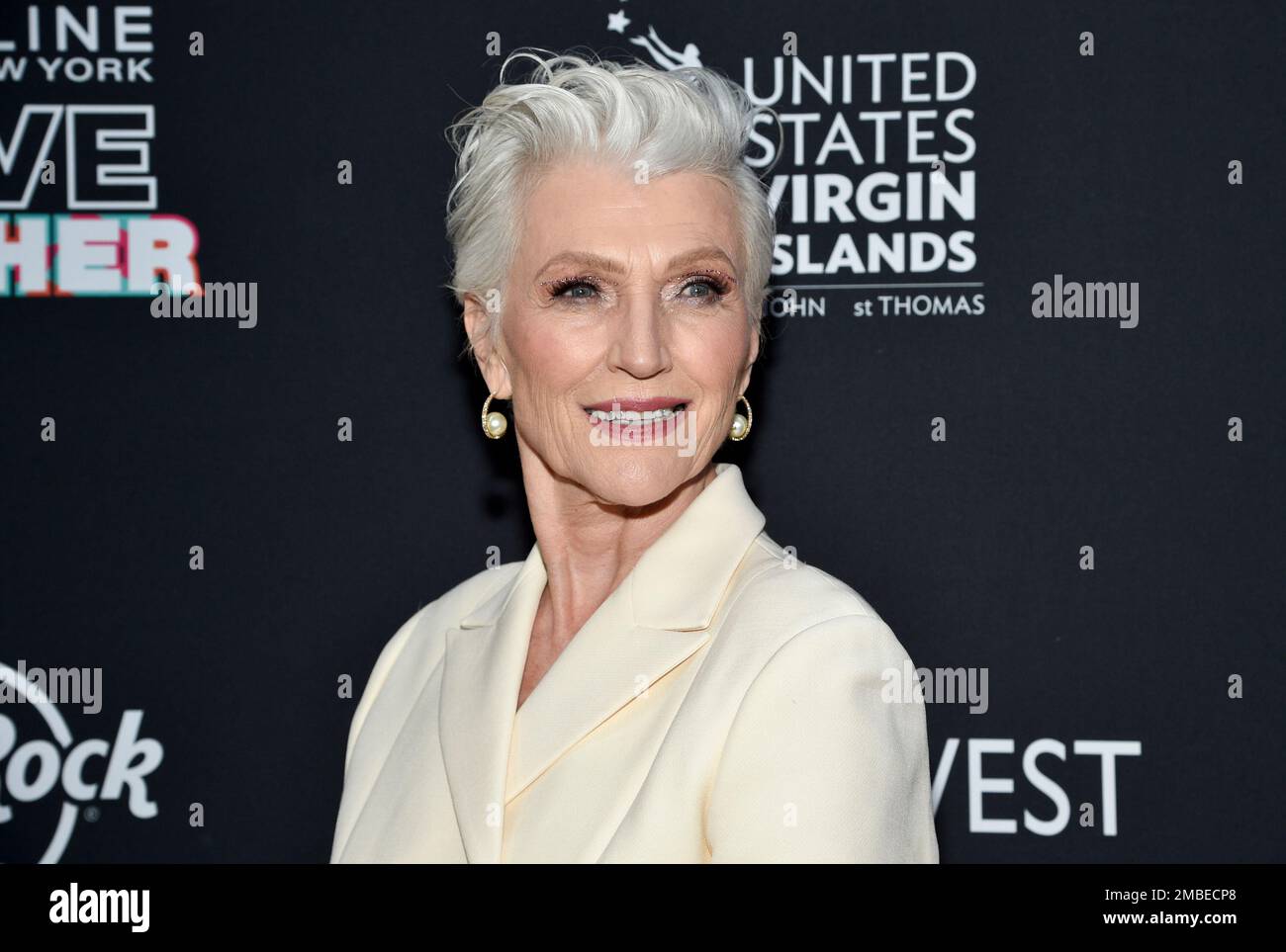 Maye Musk attends the Sports Illustrated Swimsuit 2022 issue release ...