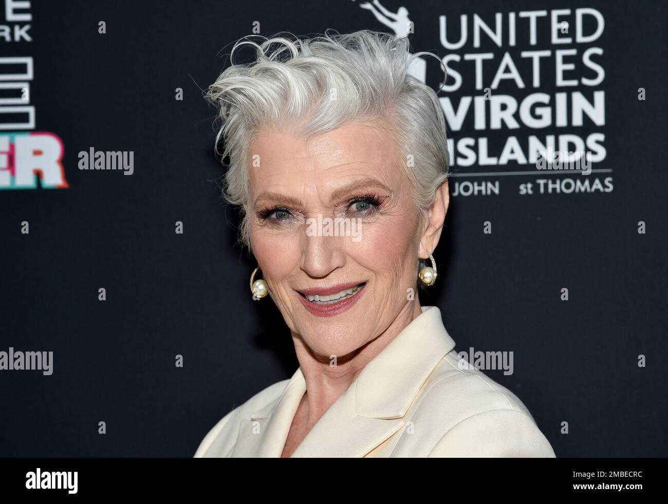 Maye Musk attends the Sports Illustrated Swimsuit 2022 issue release ...