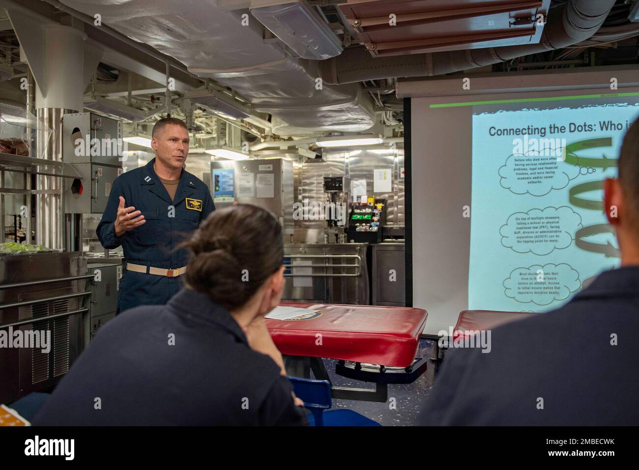 PHILIPPINE SEA (June 15, 2022) Lt. Ron Wade, chaplain aboard Arleigh ...