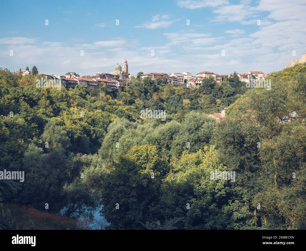 Veliko Tarnovo, Bulgaria - August 2022: View with the Eastern Orthodox ...