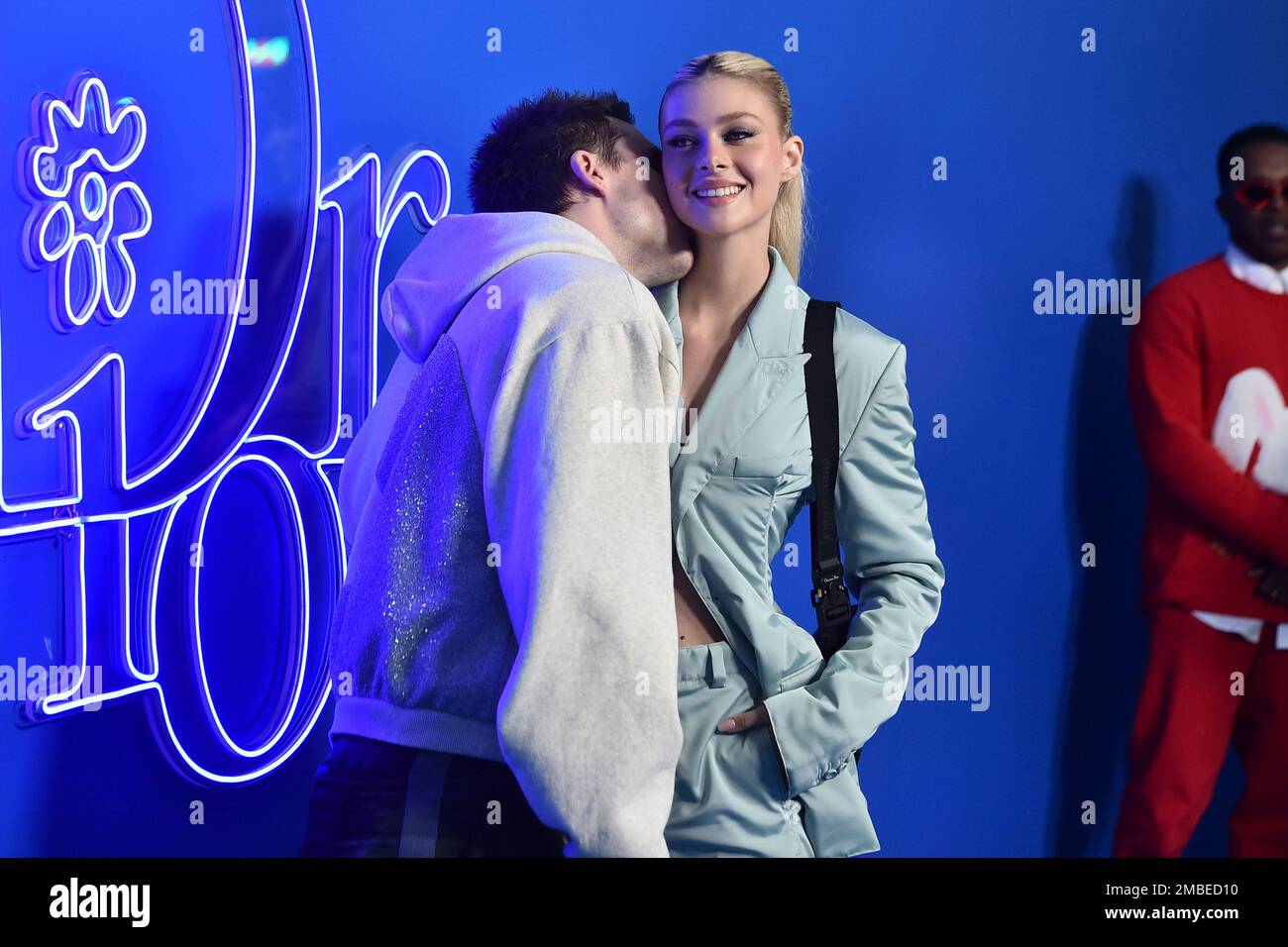 Brooklyn Peltz Beckham, left, and Nicole Peltz Beckham attend Dior Men ...