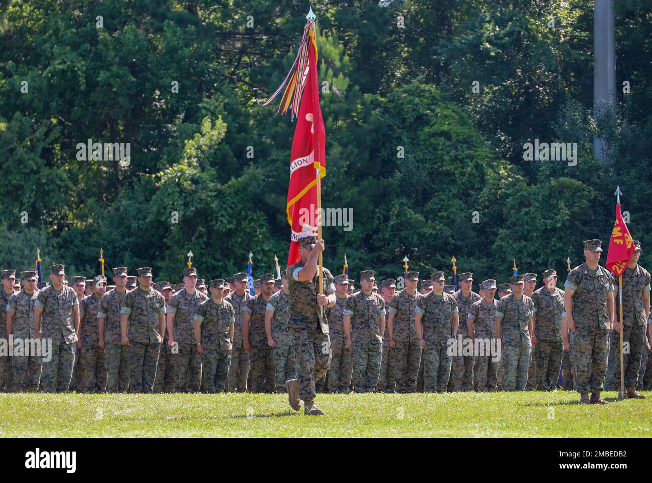 U.S. Marine Corps Sgt. Maj. Rusty Stowers, the battalion sergeant major ...