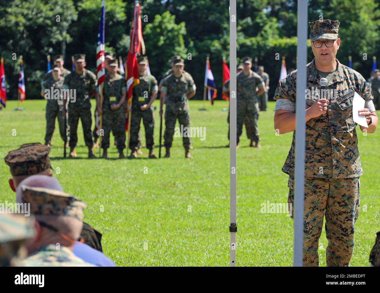 U.S. Marine Corps Col. Gregory Jones, the chief of staff for 2d Marine ...