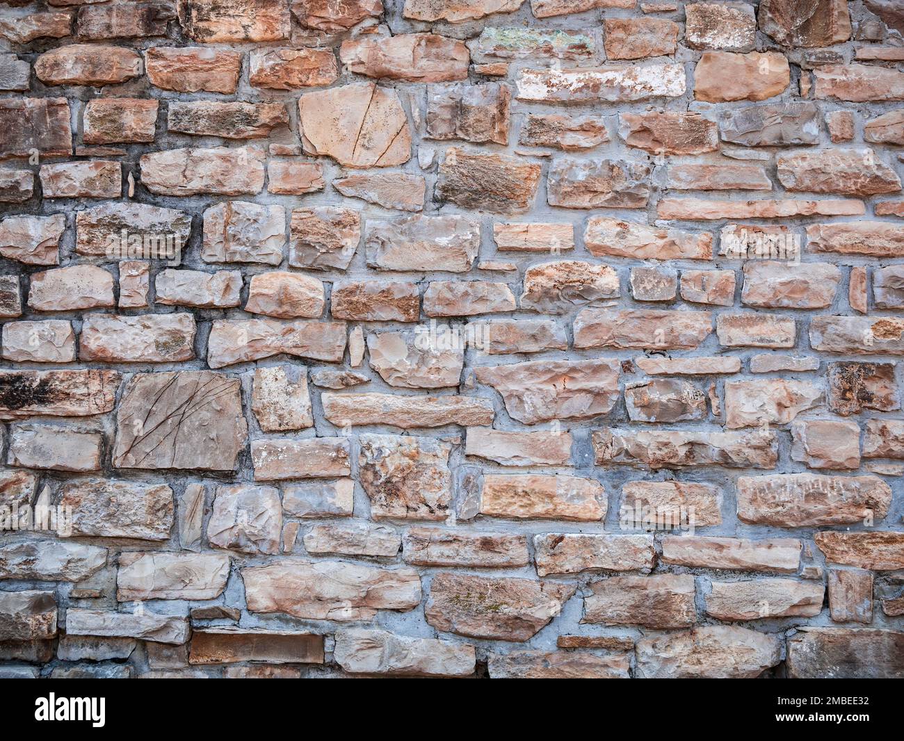 Ancient medieval stone wall texture background Stock Photo - Alamy