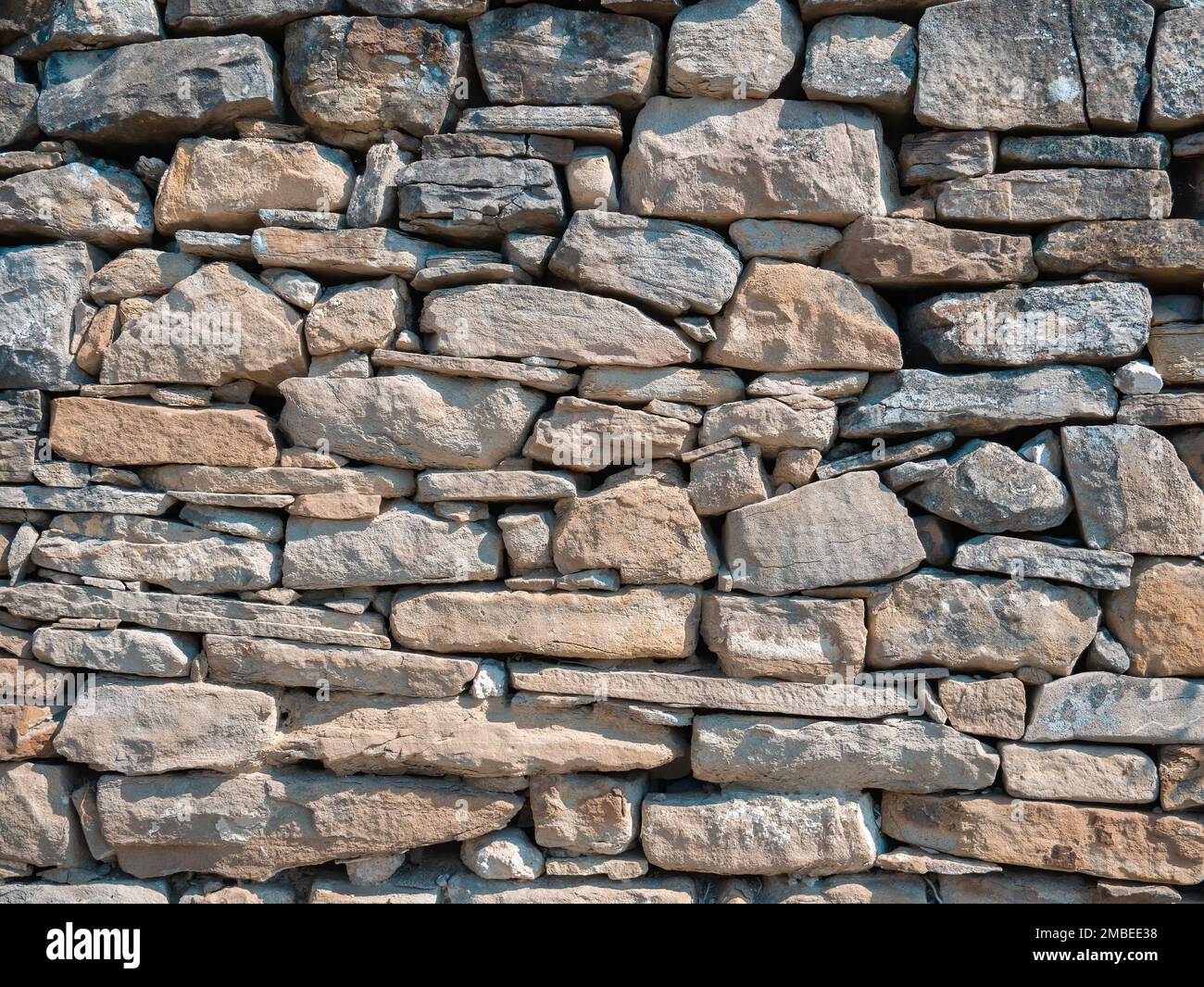 Ancient medieval stone wall texture background Stock Photo - Alamy