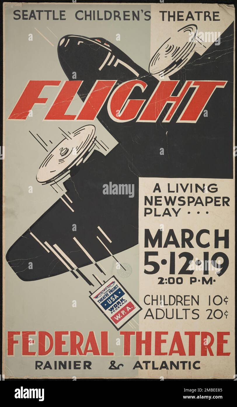 Flight, Seattle, 1938. 'Settle Children's Theatre - Flight - A Living ...