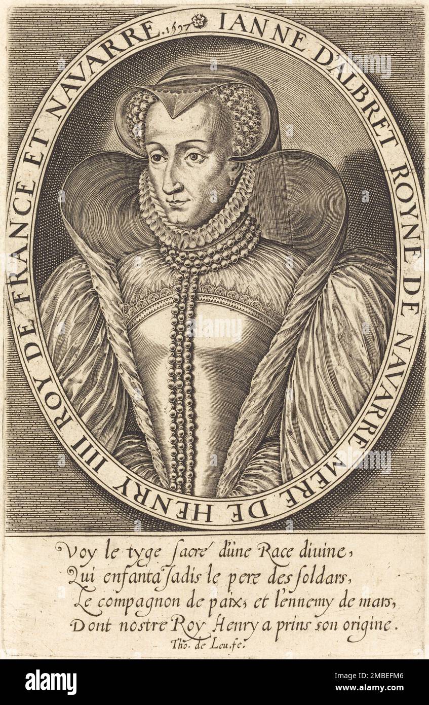 Jeanne d'Albret, Queen of Navarre, 1597 Stock Photo - Alamy