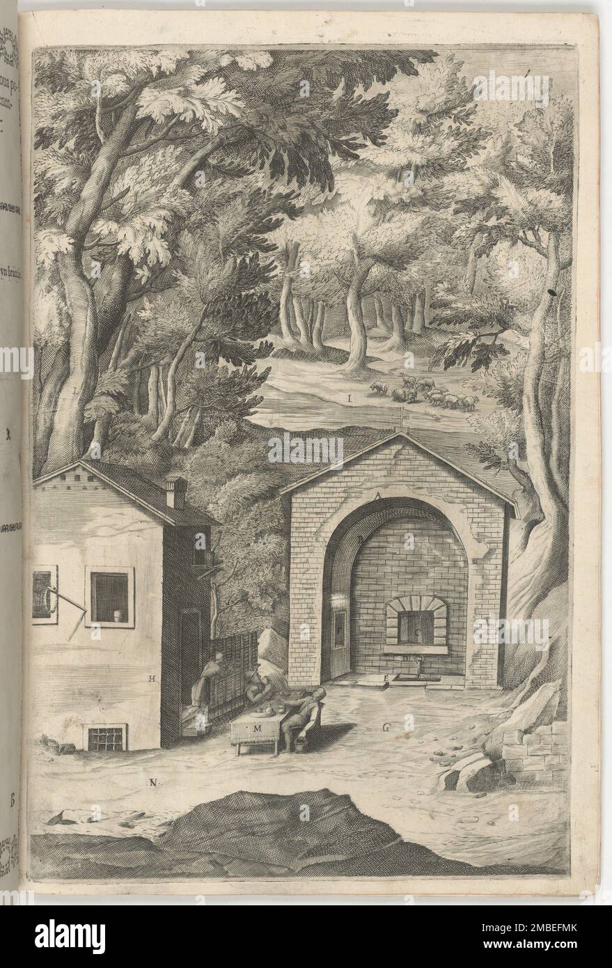 Spring of Saint Francis (Fonte di San Francesco) [plate B], 1612 Stock ...