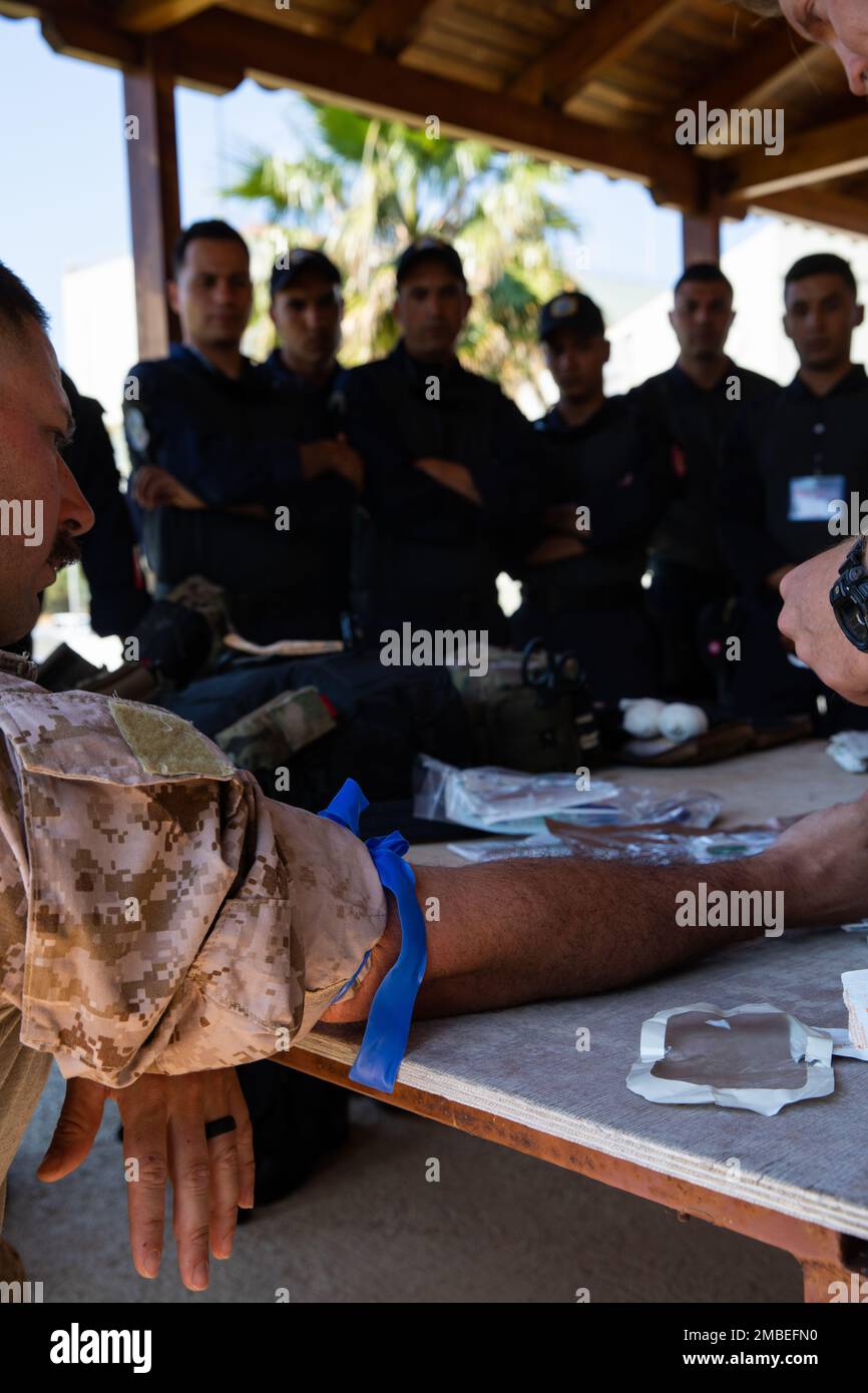 U.S. Navy Hospital Corpsman 1st Class Alex Leurk, a special operations ...