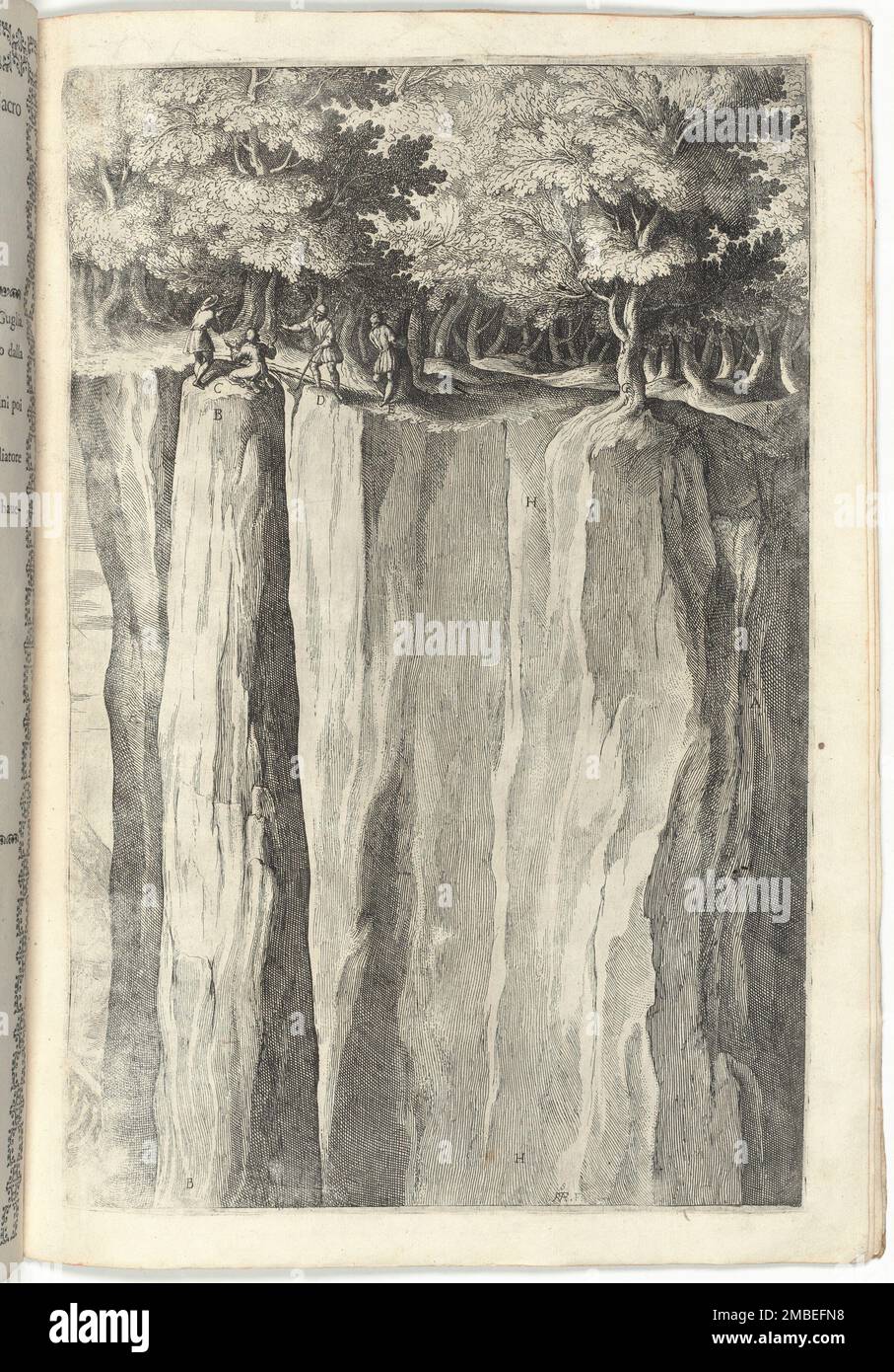 The Rock of Brother Wolf (Sasso di fra' Lupo) [plate V], 1612 Stock ...