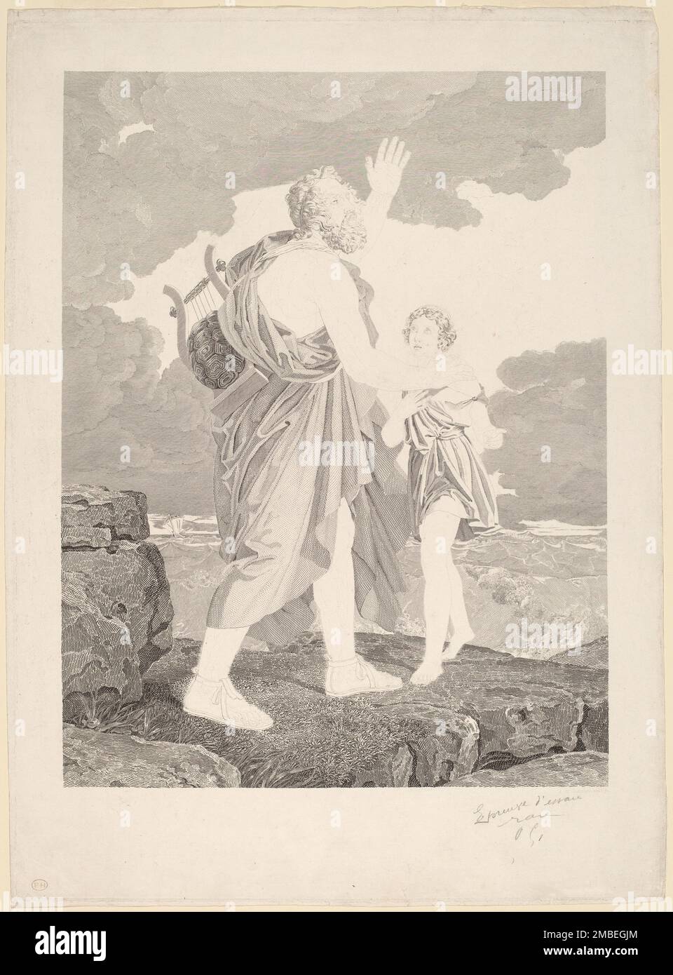 Blind Homer, 1816 Stock Photo - Alamy