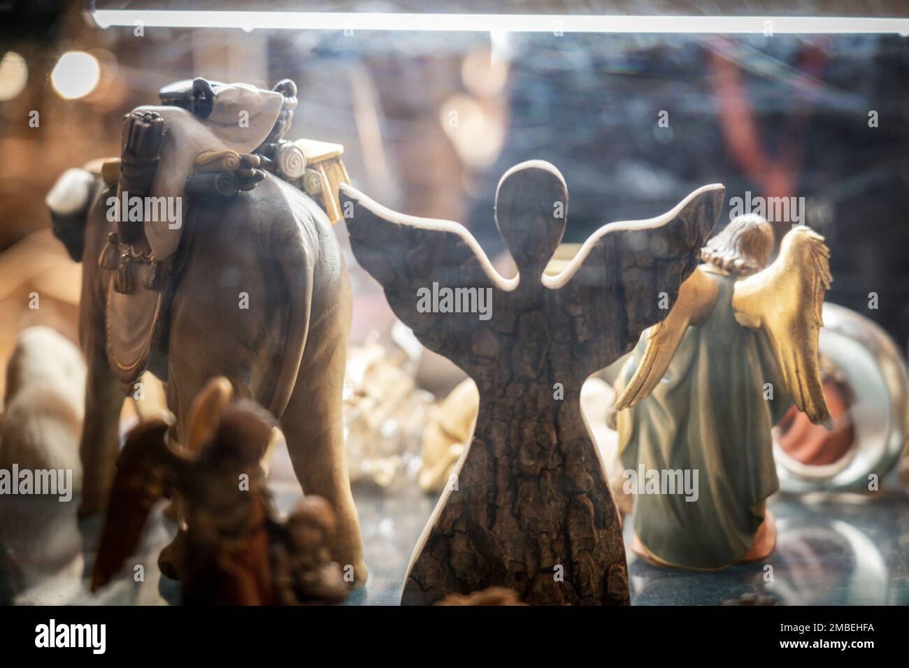 christian angel of bethlehem at Christmas market, Humboldt Forum ...