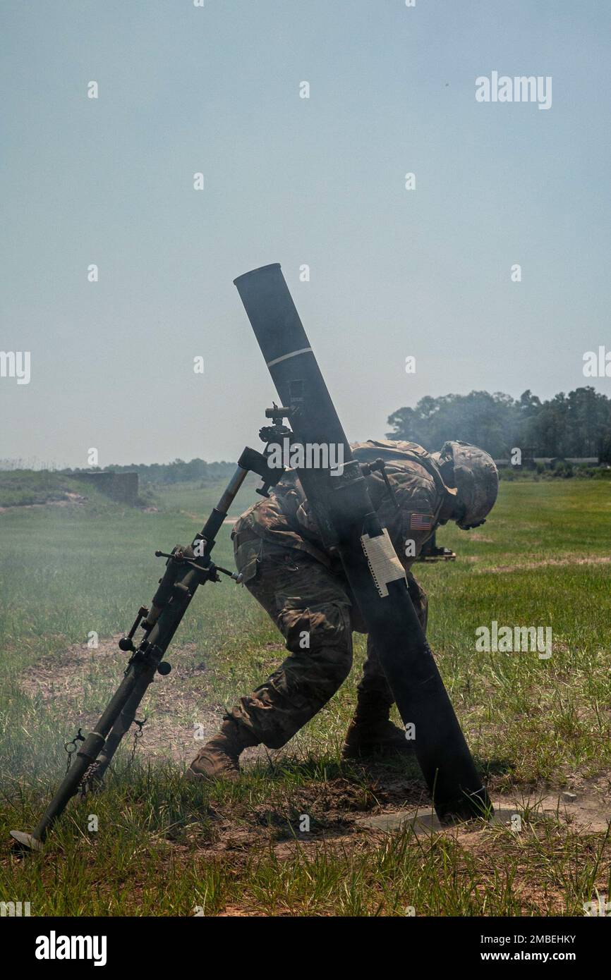 U.S. Army Georgia National Guardsman, Spc. Robert Sewell, an indirect ...