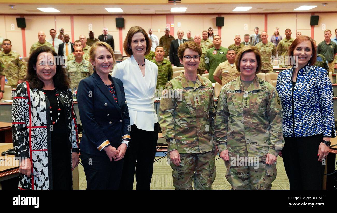 MIAMI (June 15, 2022) – Group photo of a panel of senior Department of ...
