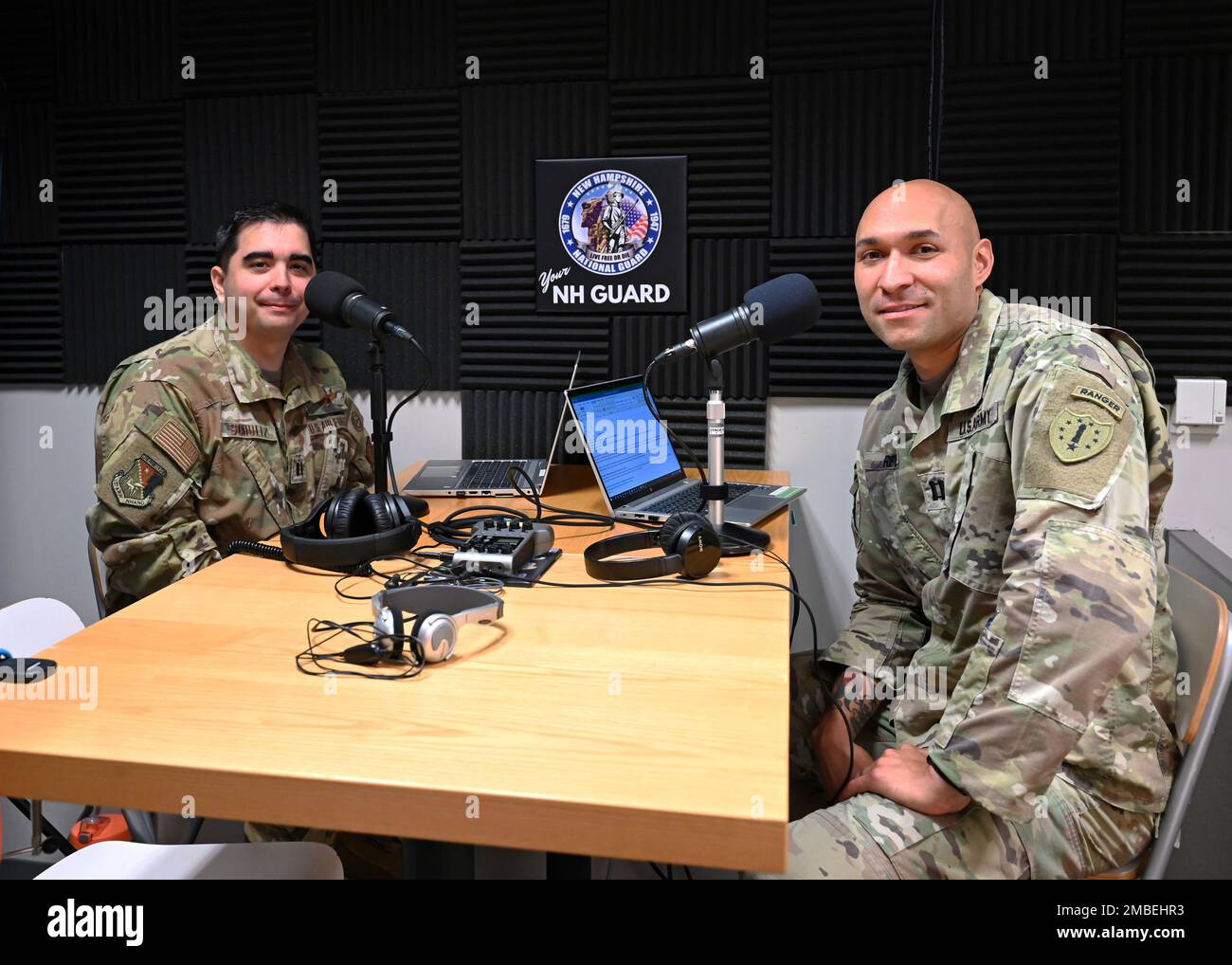 From left, Capt. Geoff Schultz, bilateral affairs officer, and Capt. Mario Rey, State ...