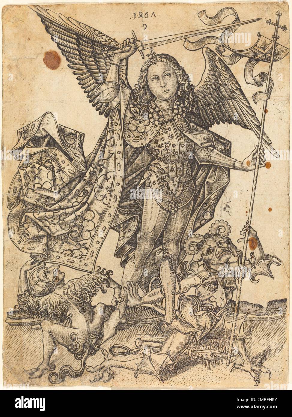 Depiction archangel saint michael hi-res stock photography and images - Alamy