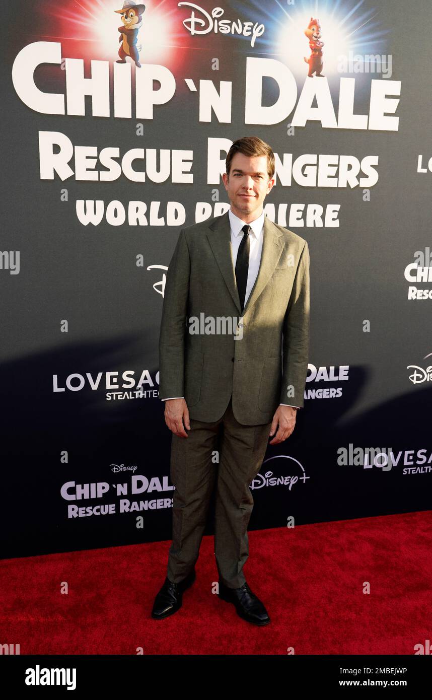 John Mulaney, a cast member in "Chip 'n Dale: Rescue Rangers," poses at ...