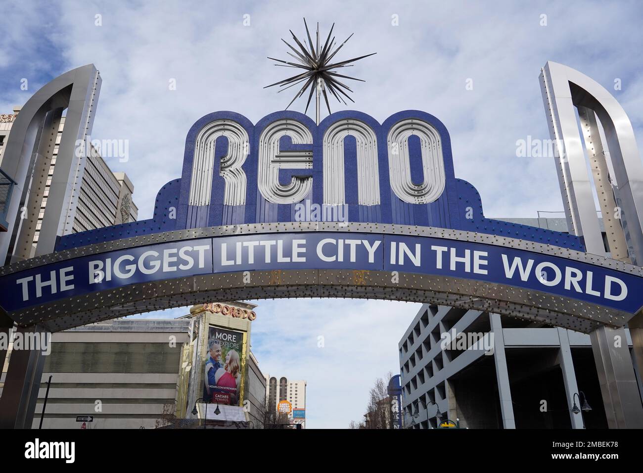 The The Reno Arc Biggest Little City in the World a sign, Friday, Jan ...