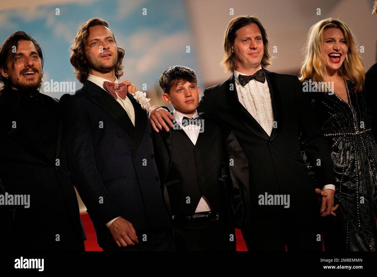 Luca Marinelli from left, Alessandro Borghi, Cristiano Sassella ...