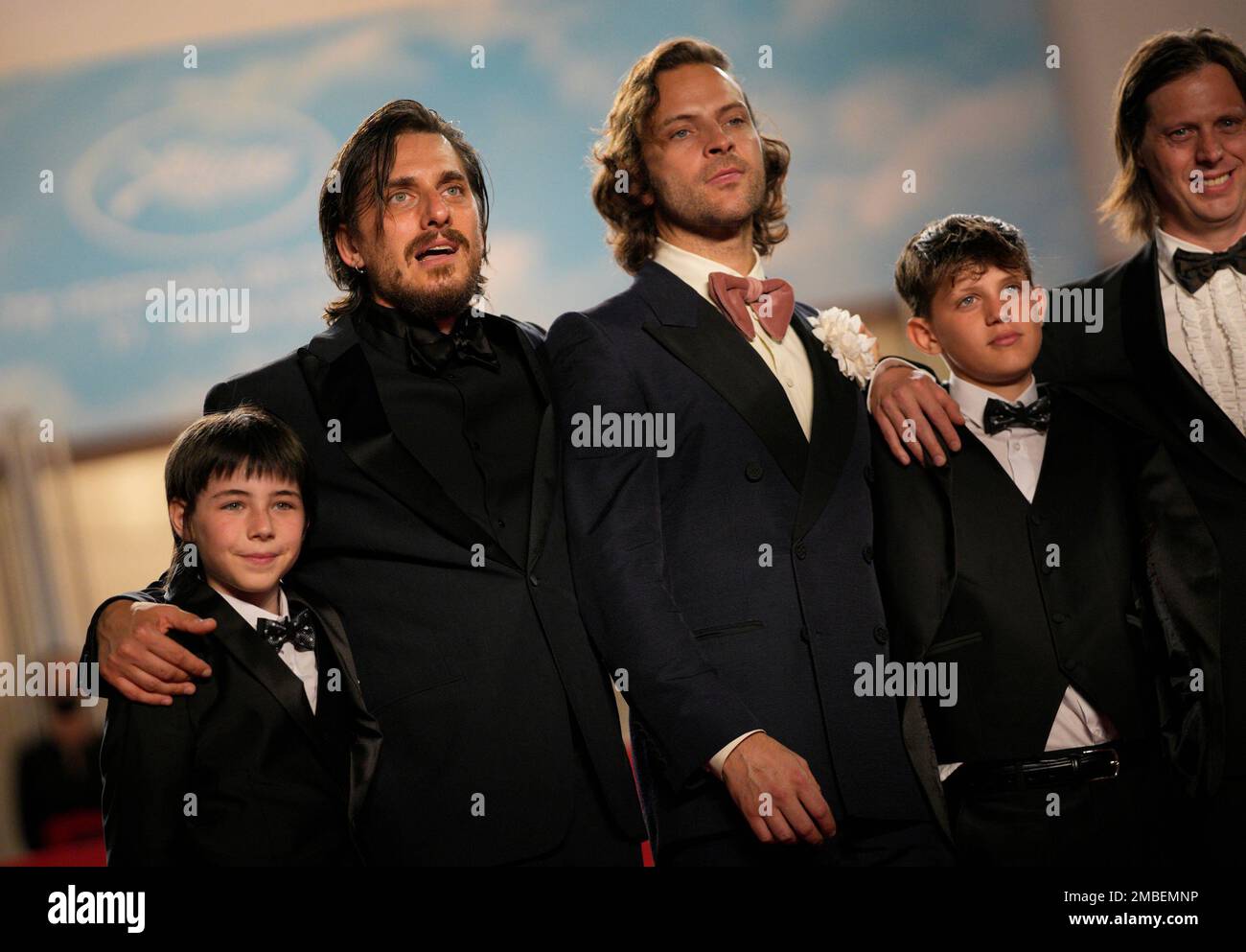 Lupo Barbiero, from left, Luca Marinelli, Alessandro Borghi, Cristiano ...