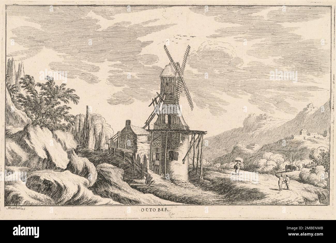 October, late 17th century Stock Photo - Alamy