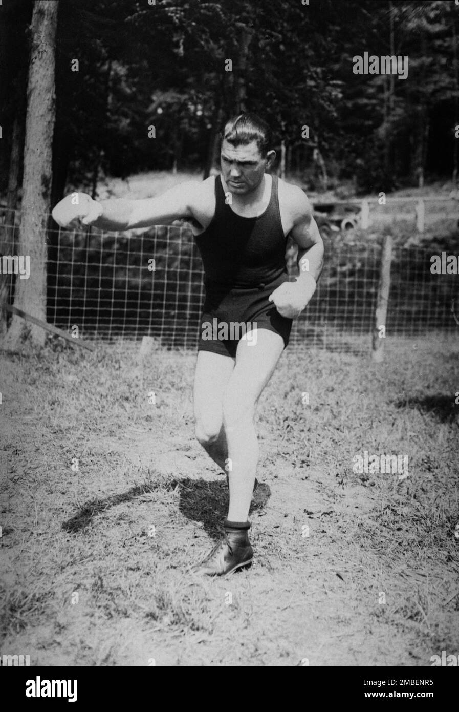 Jack Dempsey is shown in August 1923, in training for a fight. (AP ...