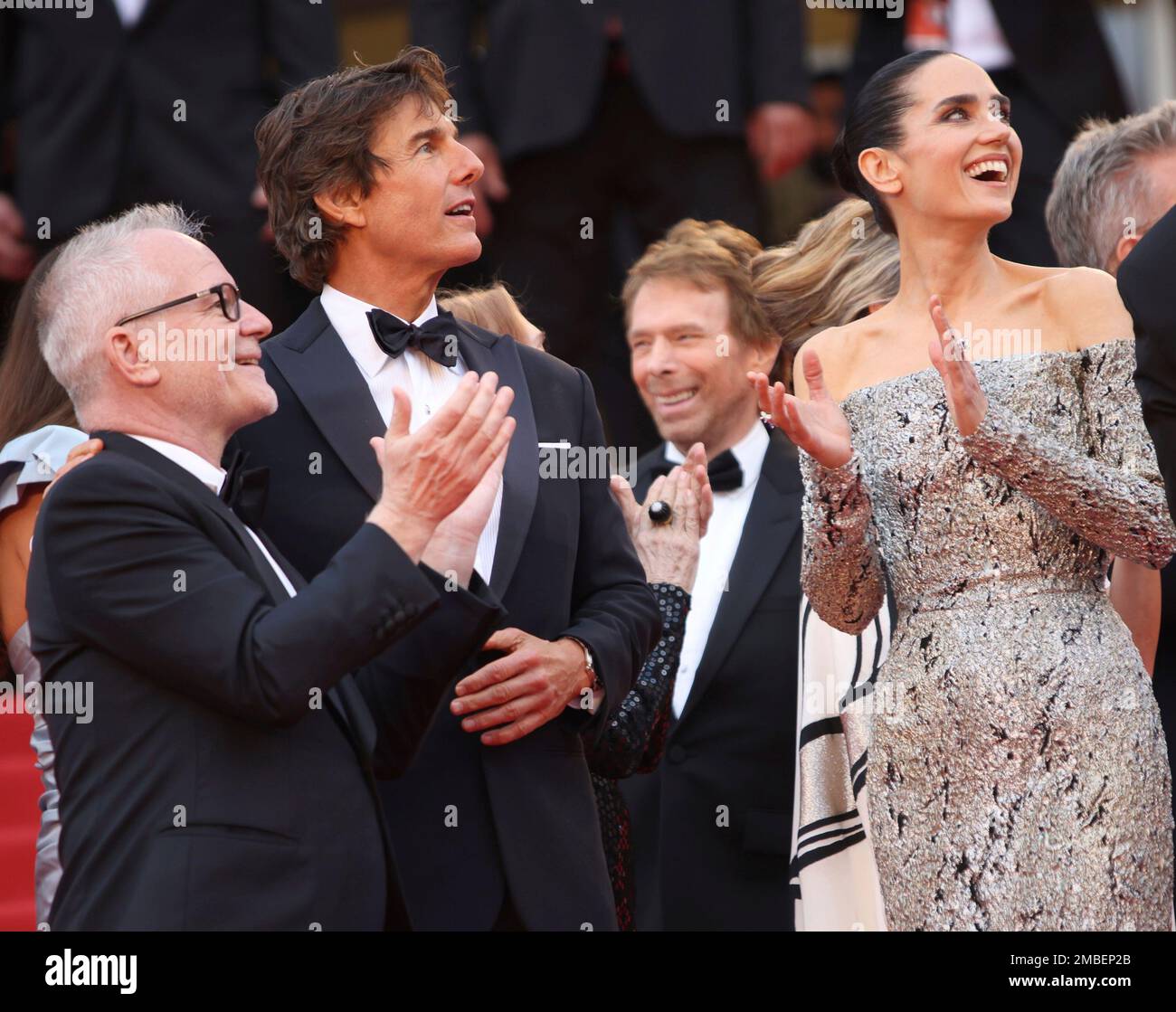 Festival directer Thierry Frémaux, from left, Tom Cruise, and Jennifer ...