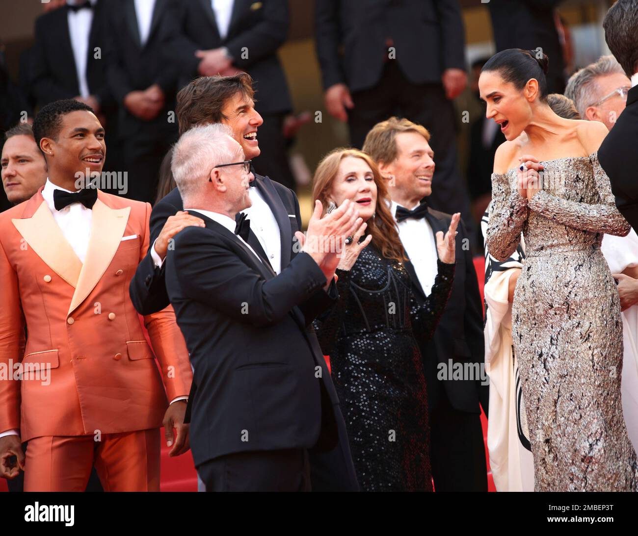 Greg Tarzan Davis, from left, Tom Cruise, festival director Thierry ...