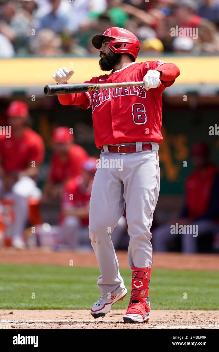 Los Angeles Angels' Anthony Rendon against the Oakland Athletics during ...