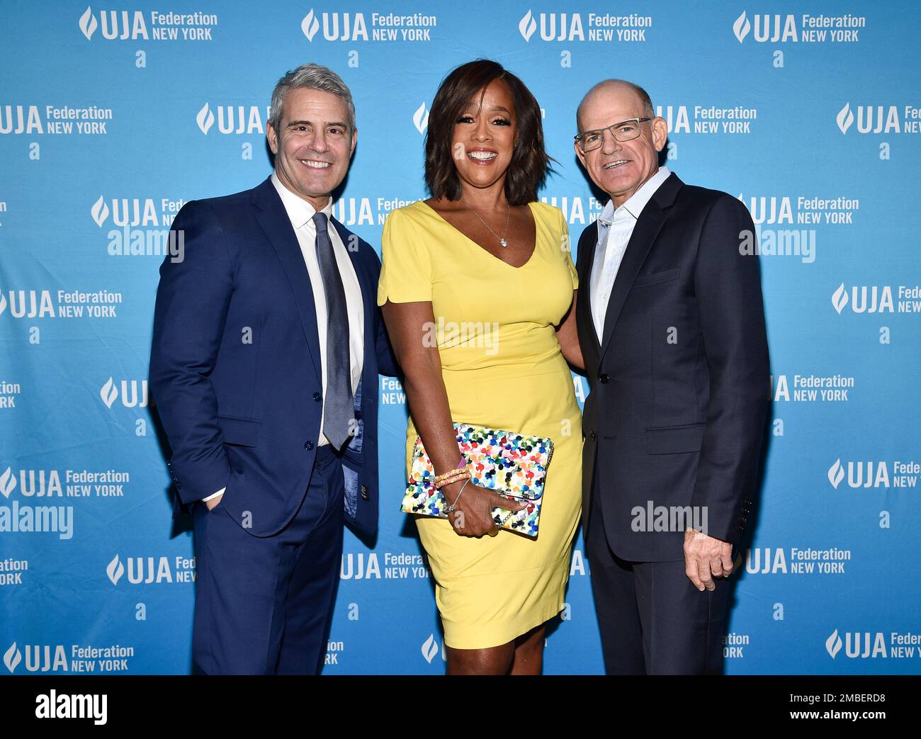 Andy Cohen, from left, Gayle King and honoree Scott Greenstein attend ...