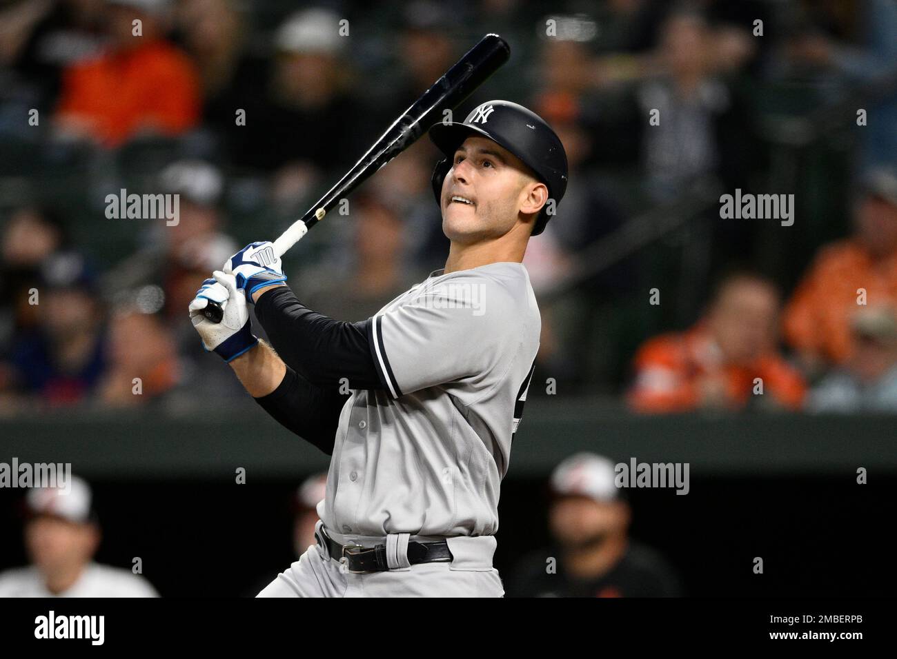 New York Yankees' Anthony Rizzo in action during a baseball game ...