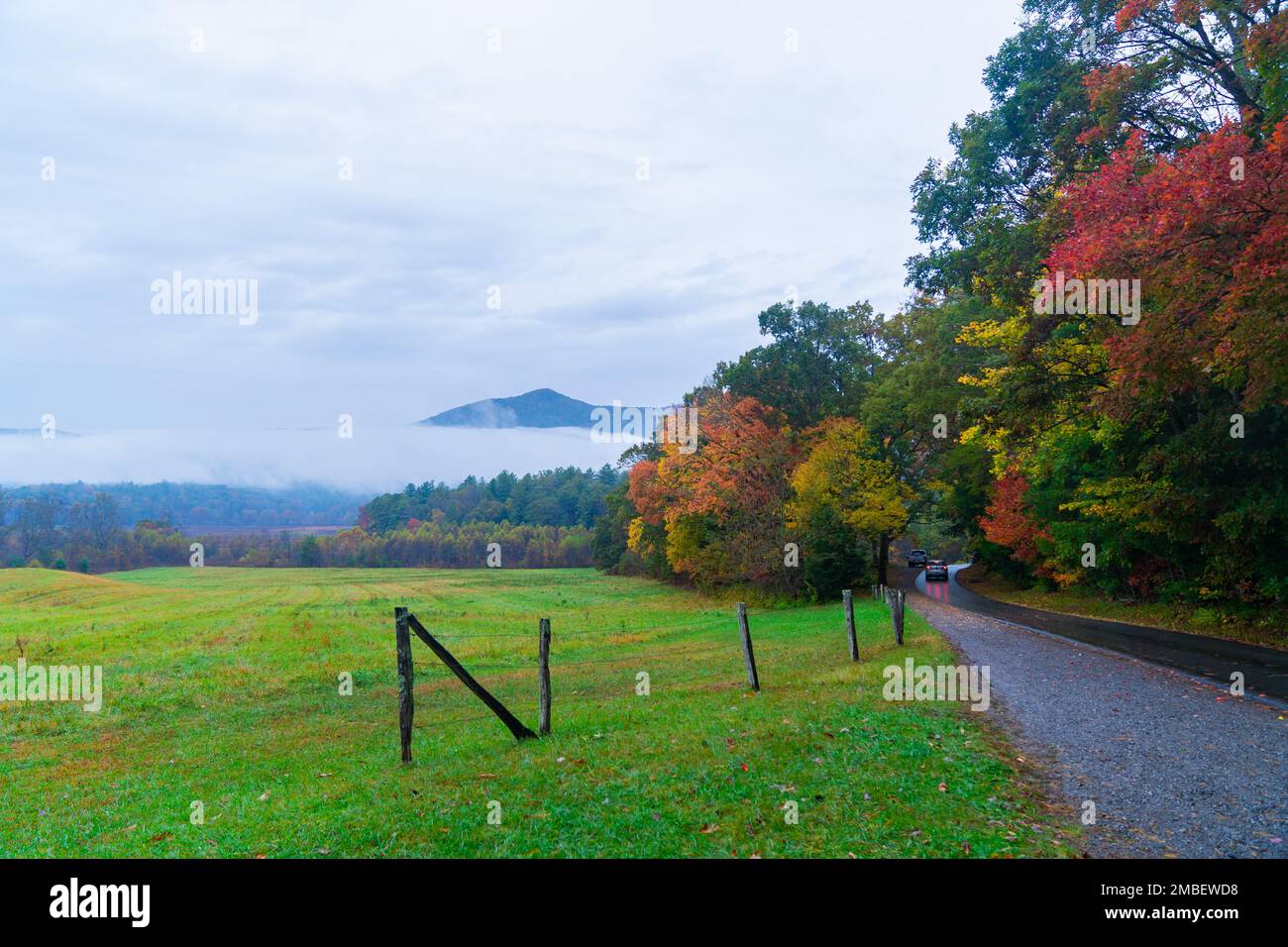 Great Smoky Mountains during autumn fall colors Stock Photo - Alamy