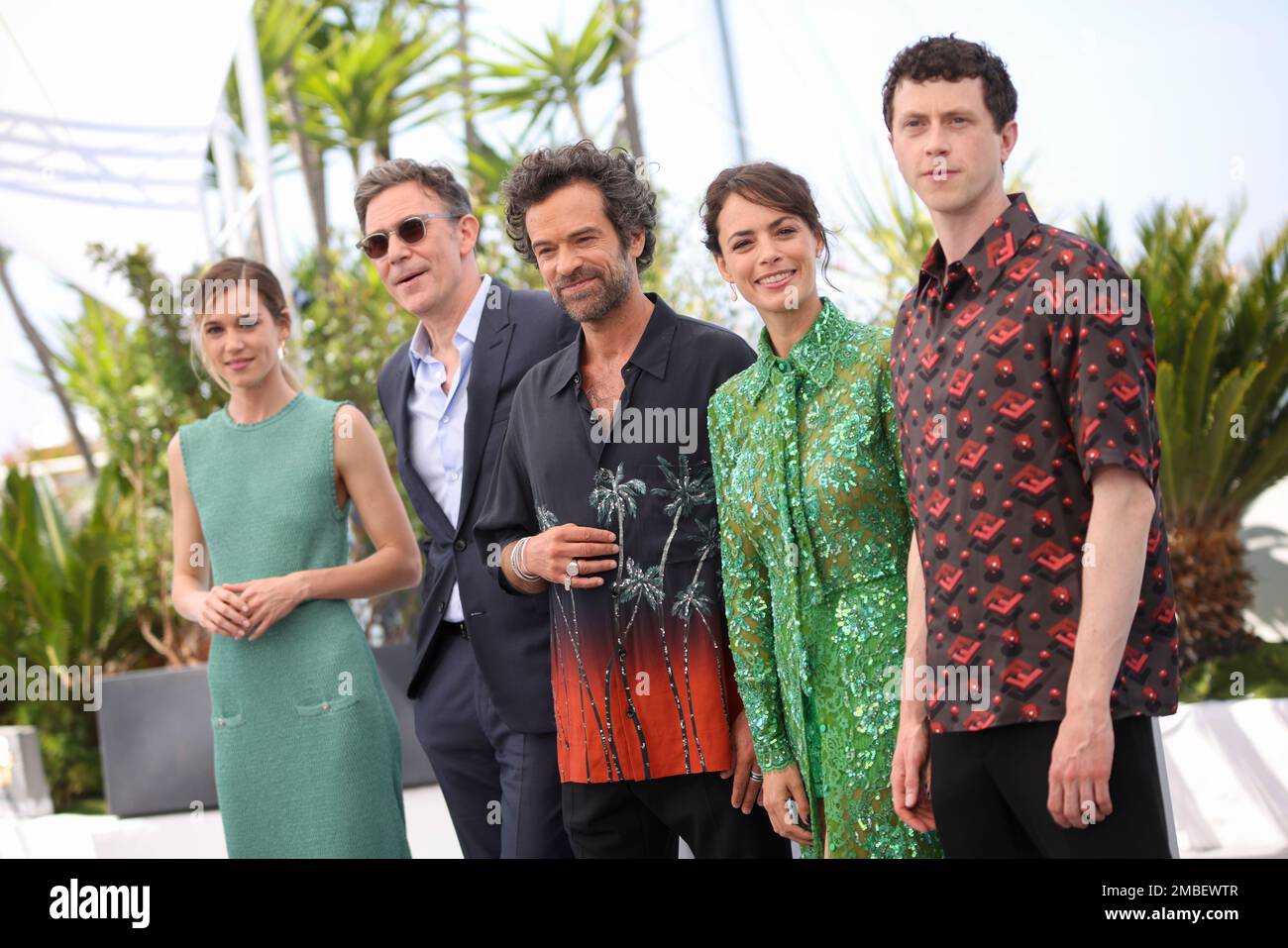 Matilda Anna Ingrid Lutz, from left, director Michel Hazanavicius ...