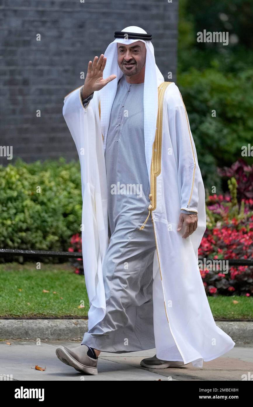 FILE - Sheikh Mohammed bin Zayed Al Nahyan, then Crown Prince of the ...