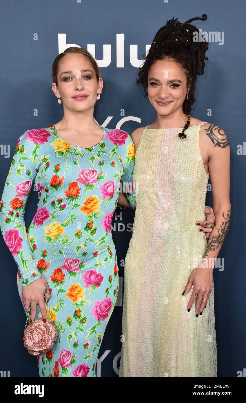 Jemima Kirke, left, and Sasha Lane arrive at a special screening of ...