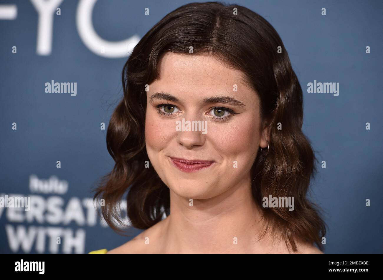 Alison Oliver arrives at a special screening of "Conversations with ...