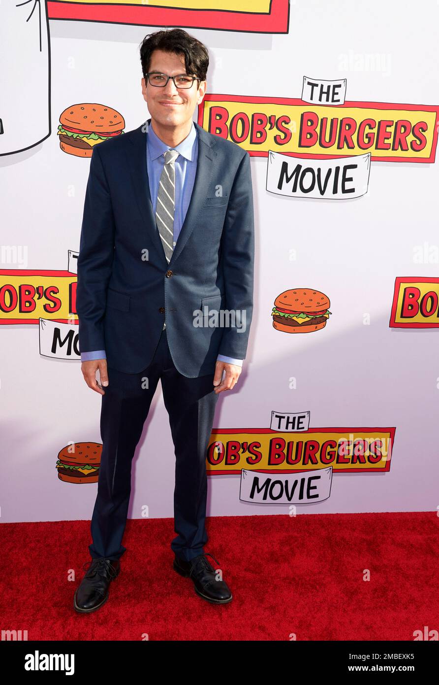 Dan Mintz poses at the premiere of the film "The Bob's Burgers Movie ...