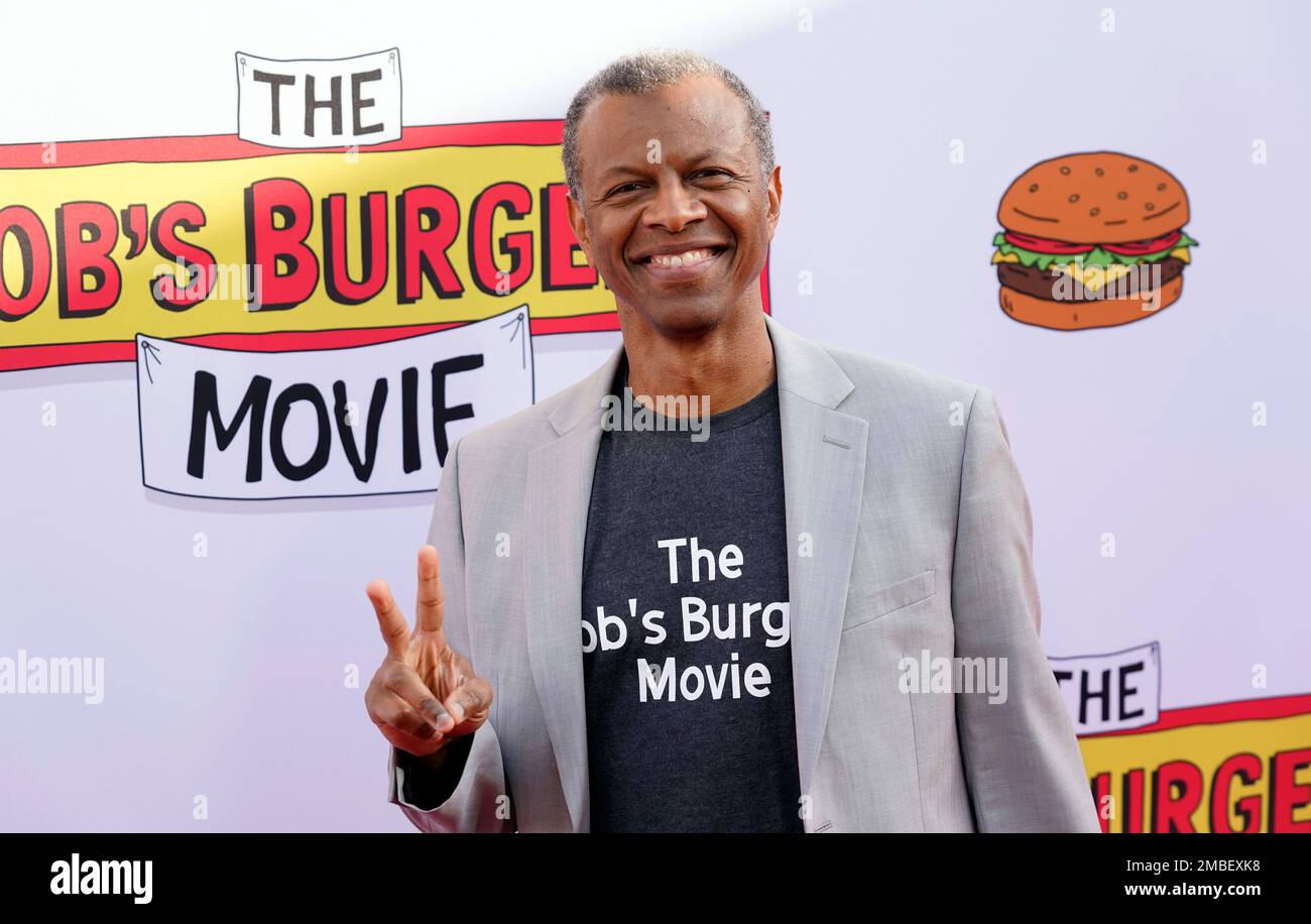 Phil LaMarr poses at the premiere of the film "The Bob's Burgers Movie ...