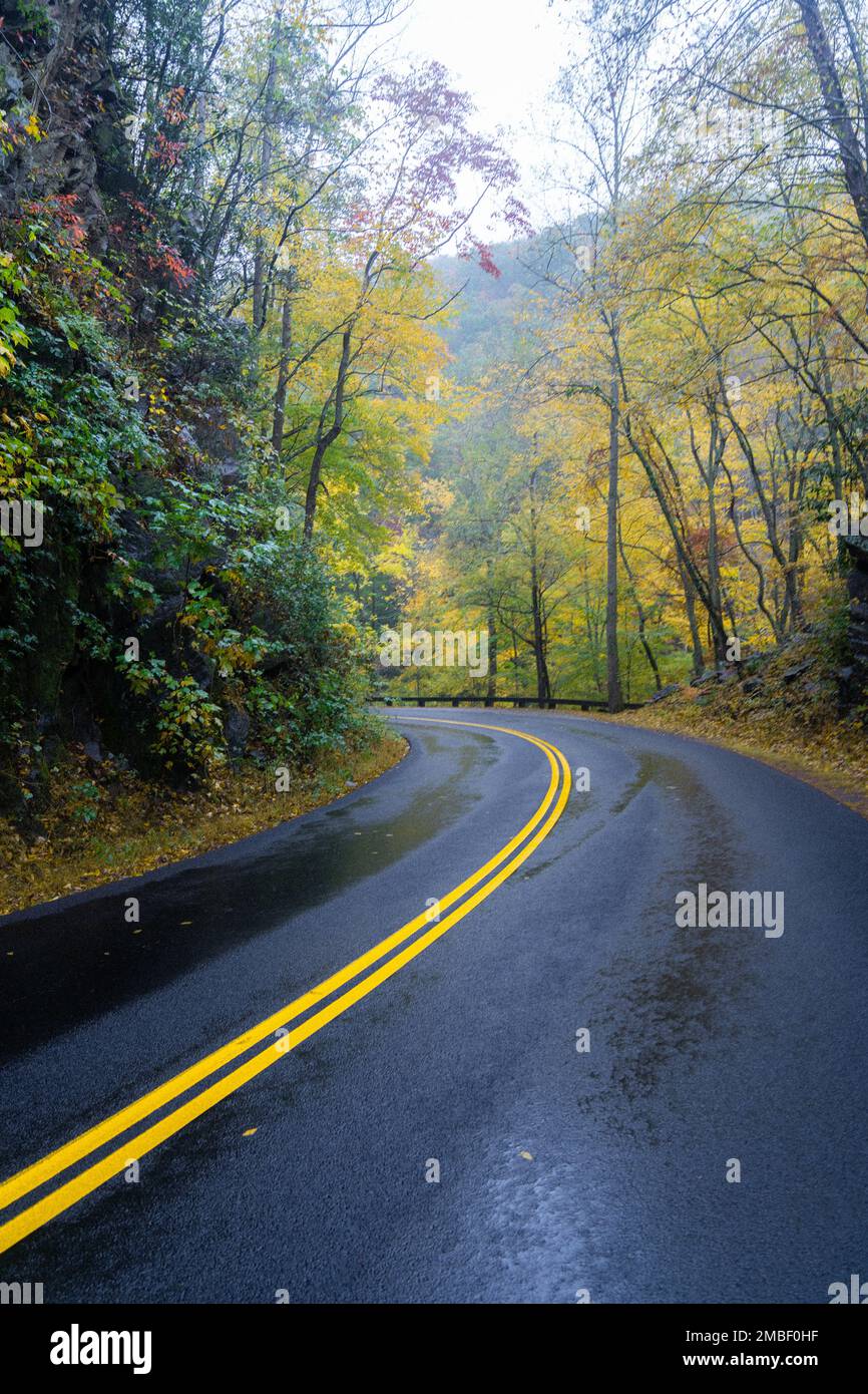 Great Smoky Mountains during autumn fall colors Stock Photo - Alamy