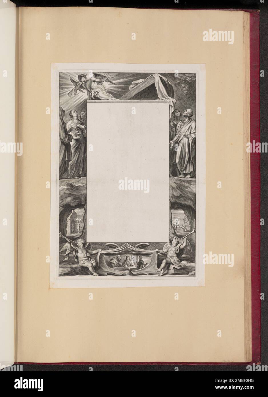 Border Illustration with Saints and Scenes from the Life of Christ ...