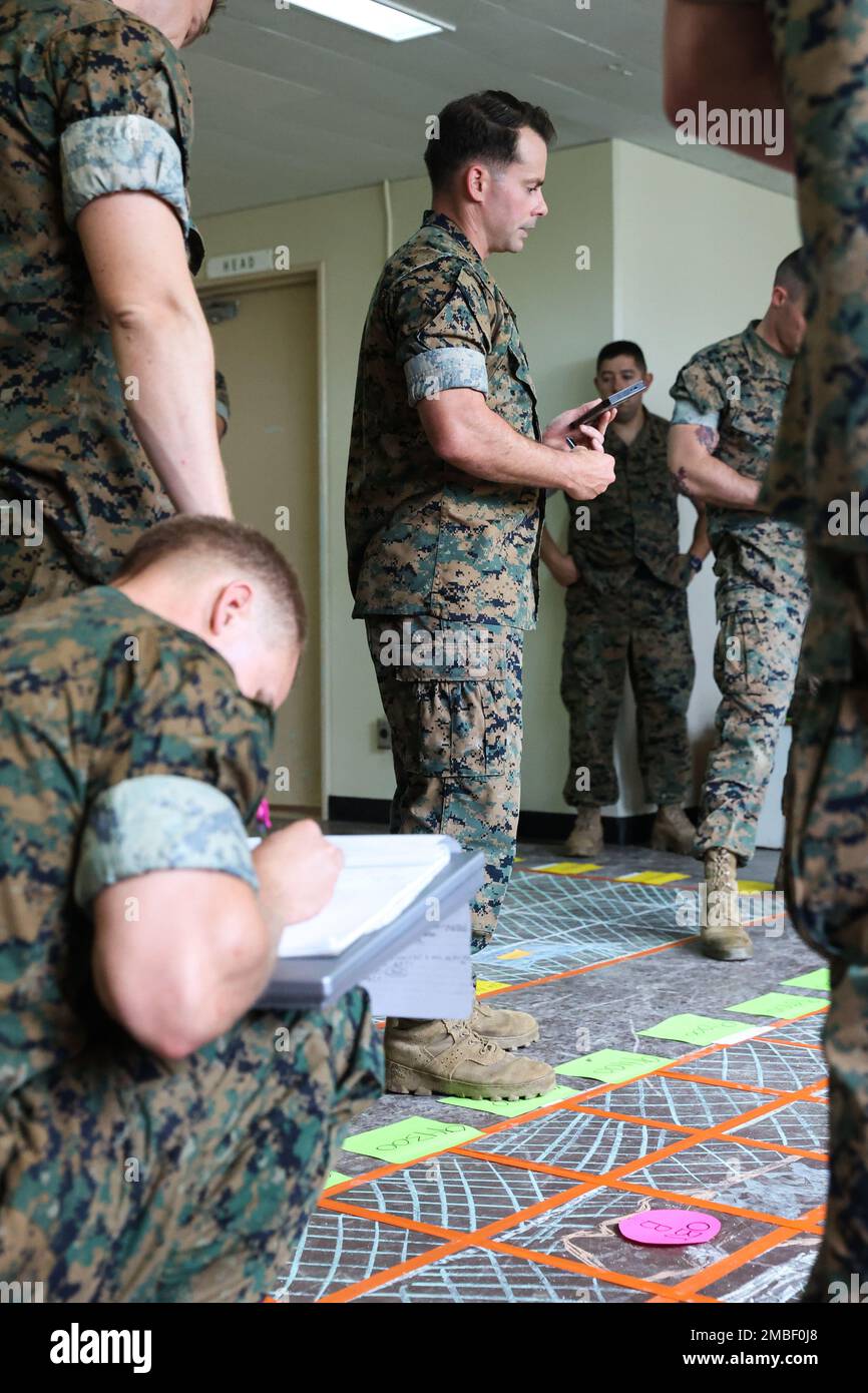 U.S. Marine Corps Capt. Christopher Adamski, a company commander with ...